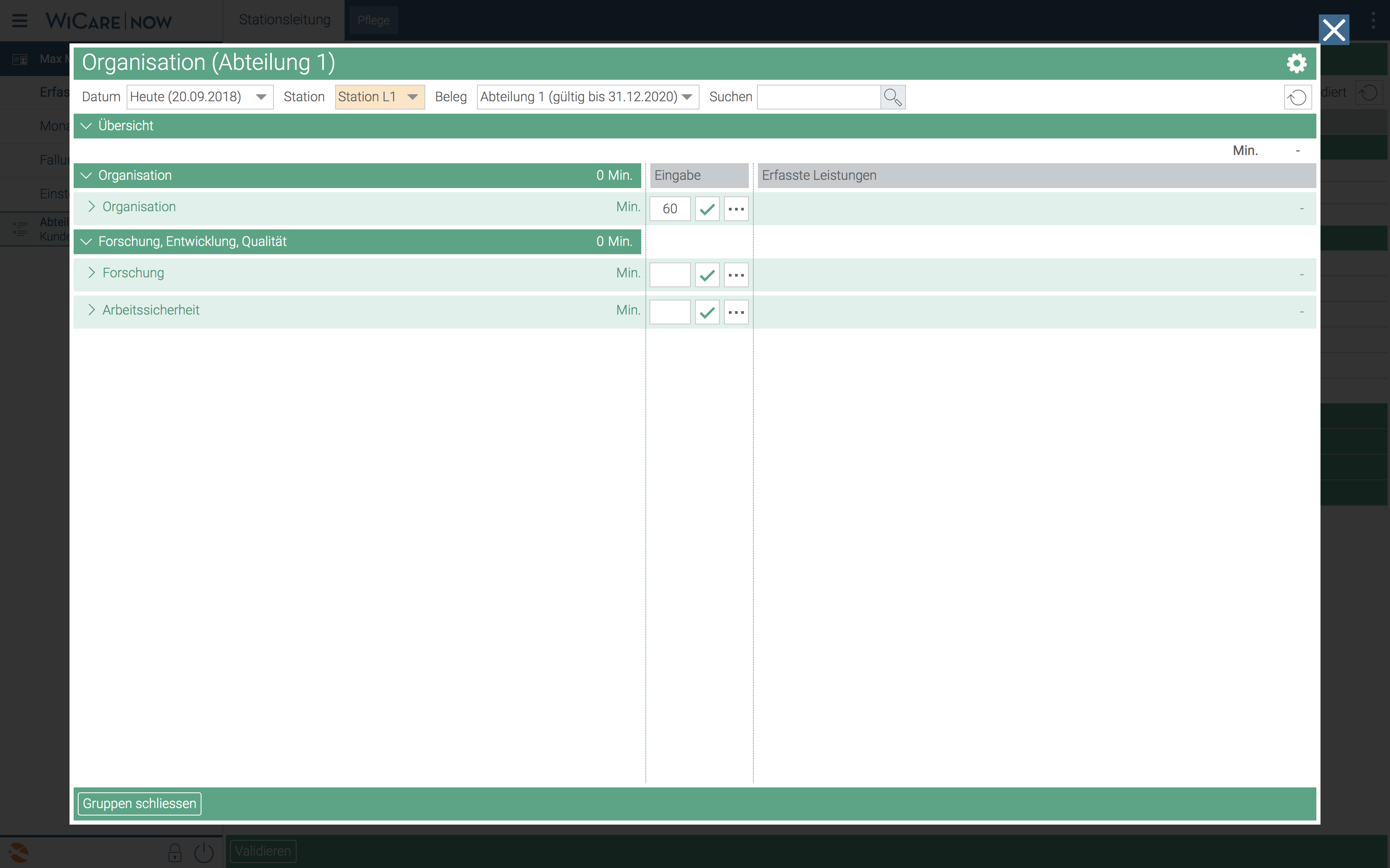 Übersicht - WiCare|now tacs®